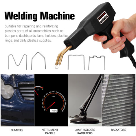 TONYSA Poste à souder en plastique - Kit de réparation de pare-chocs de voiture avec 400 clous ...