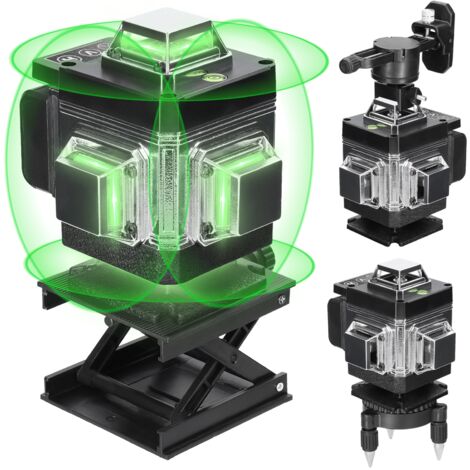 Tonysa – Niveau laser 360° 4D 16 lignes – Laser vert auto-nivelant ...