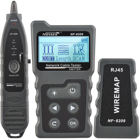 TONYSA Testeur de Réseau avec Testeur de Câble LCD, Testeur de tension ...