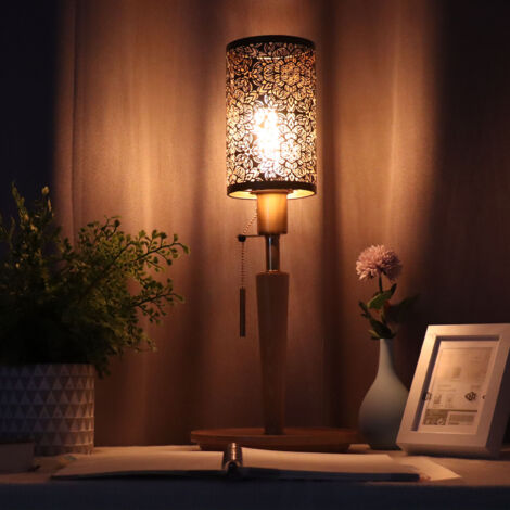 TONYSA Lampe à tensée carvure creuse en métal motif circulaire ...