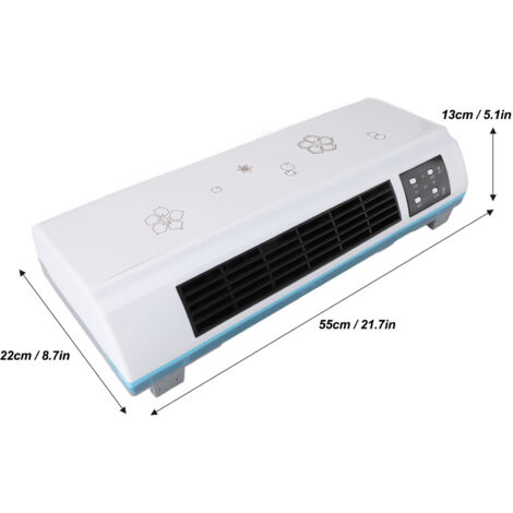 TONYSA Chauffage électrique avec télécommande Ventilateur mural combiné ...