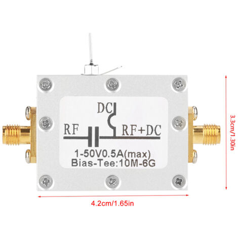TONYSA Té de polarisation coaxial, Té RF 10 MHz-6 GHz Communication par ...