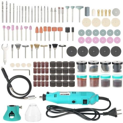 Mini Meuleuse Electrique 130W Mini Perceuse Modelisme/Outil Rotatif Multi-usage - Sculpter ...