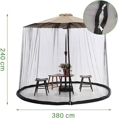 Filet moustiquaire pour parasol, écran en maille pour la canopée de ...