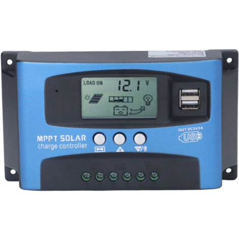 Contrôleur de Charge solaire 12V 24V, MPPT, chargeur de panneau photovoltaïque, contrôleur ...