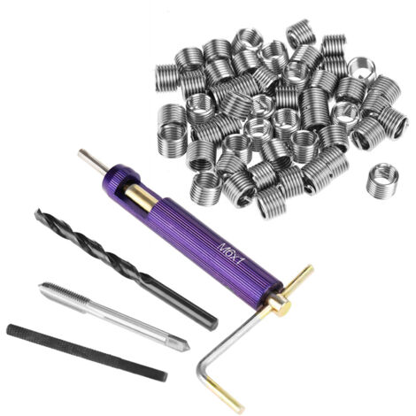 50 PCs M61.01.5D Kit de réparation de filetage en acier inoxydable, Kit ...