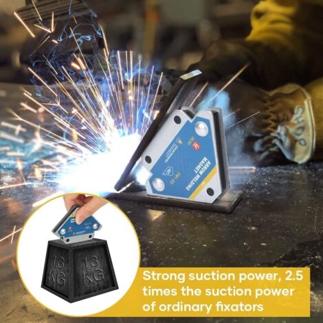Aimant Soudure Angle, 4 PCS Soudure Aimant Force de Maintien 13kg de ...