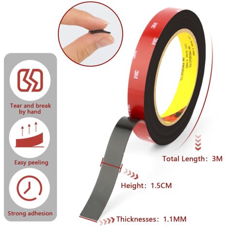 Ruban Adhésif Double Face Extra Fort, Adhesif Double Face, Imperméable ...
