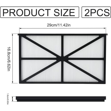 Filtres Robot de Piscine compatibles-Lot de 2- (Tiger Shark,Tiger Shark ...