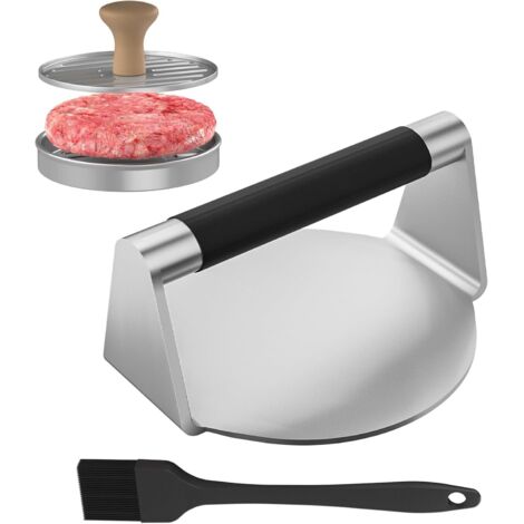 Presse à Burger avec Hamburgermaker et Silicone Pinceau, Acier ...