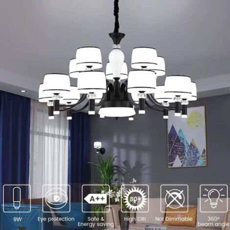 6 Pack E14 LED Ampoule 9W Équivalent Halogène 75W, Blanc Froid 6000K Non-Dimmable 360°Angle ...