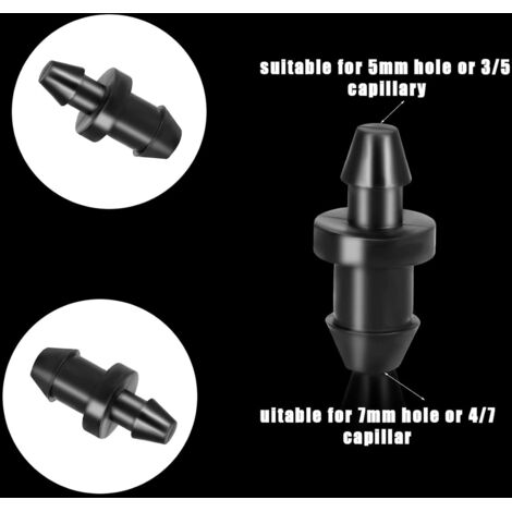 100 Pièces Bouchons d'Irrigation Goutte à Goutte, 6mm Embout de Système ...