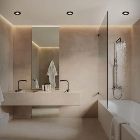 Set de 3 lampes encastrées plafond LED, lampes encastrées ultraplates ...