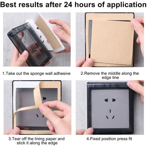 Type 86 Cache Prise Etanche Electrique Murale, Prise Electrique de ...