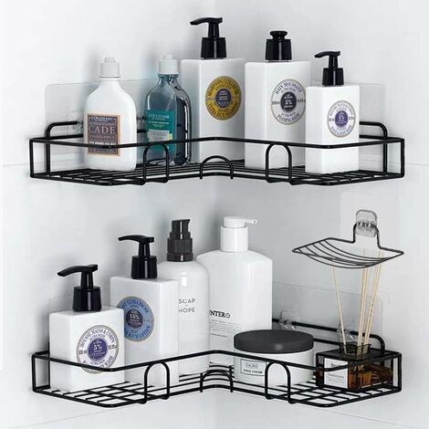Ensemble de 2 supports de douche, support de rangement pour salle de ...