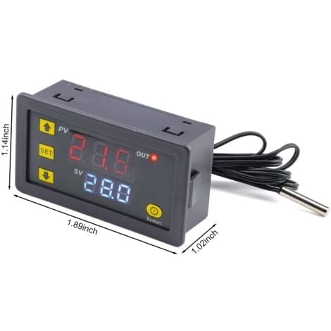 Contrôleur de température W3230 Mini Numérique Contrôleur De Température Affichage LED ...