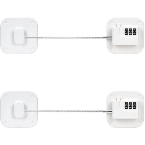 Verrou de Réfrigérateur avec Code Securite Fenetre pour Enfant avec Adhésive pour Bloque Porte ...