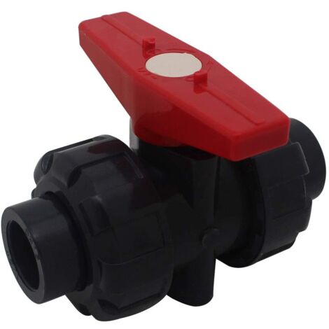 Vanne double union à coller diam 20 25 32 40 50 63 75 90 110mm vanne boisseau pvc robinet ...