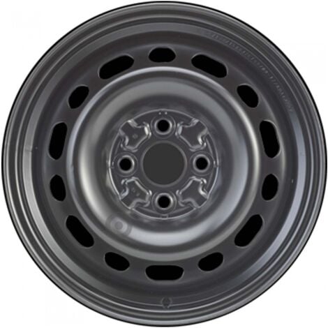 Jante tôle 15 pouces - 4 Trous - 6x15 4x100 ET45 AL54 noir