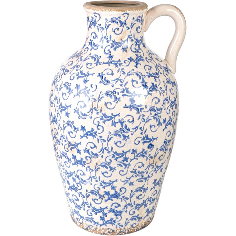 Jarron Mediano Porcelana Azul/Blanco 237