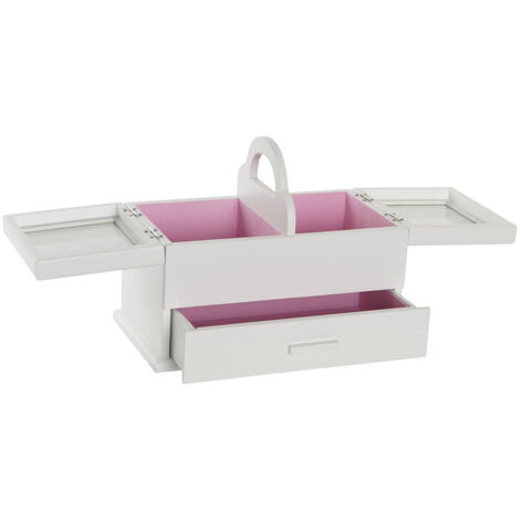 Joyero Mdf Cristal 30X17X24 Rosa Palo JO203790