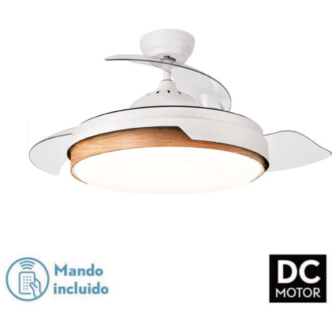 Lampara/Ventilador Metal/Abs Color Madera Y004