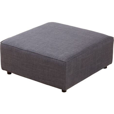 Puff 90 X 90 Cm Sofá Modular Mou Tejido Gris OK1492