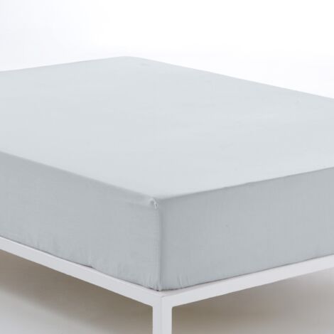 Bajera ajustable color perla - Cama de 200 (alto 30 cm) - 100% algodón ...