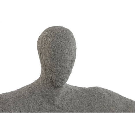 Figura Resina 57X19,5X26,8 Persona Gris