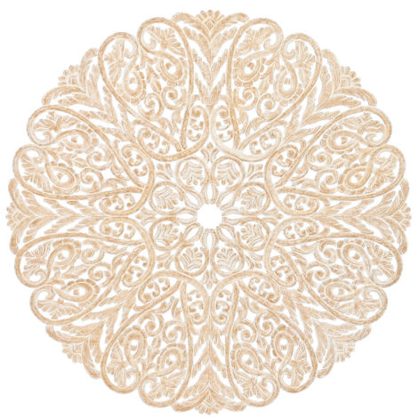 Decoracion Pared Mdf 119X1,5X119 Mandala Blanco