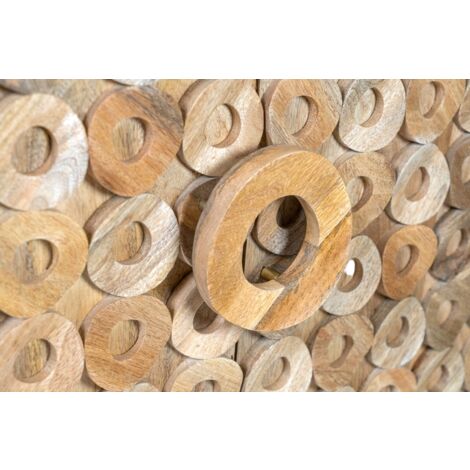 Mueble 4 Puertas Tallada Circulos Madera Mango