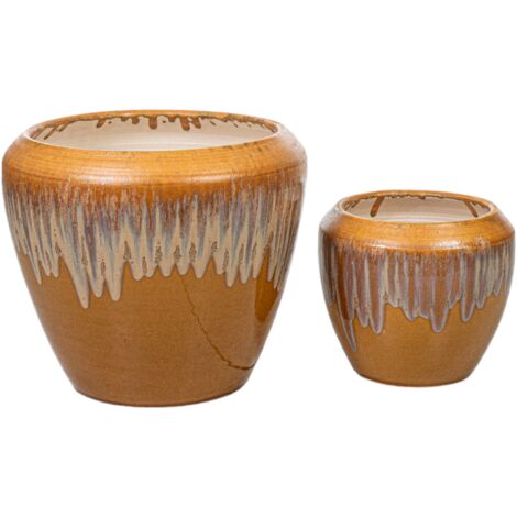 Set 2 Macetones Porcelana