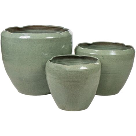 Set 3 Macetones Porcelana