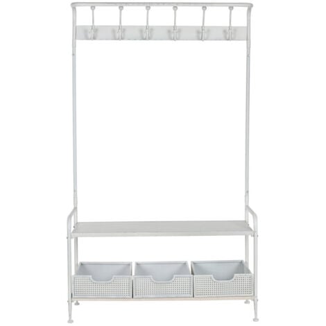 Recibidor Metal 110X36X186 Blanco