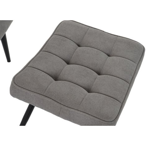 Butaca Set 2 Poliester Metal 69X77X91 Gris