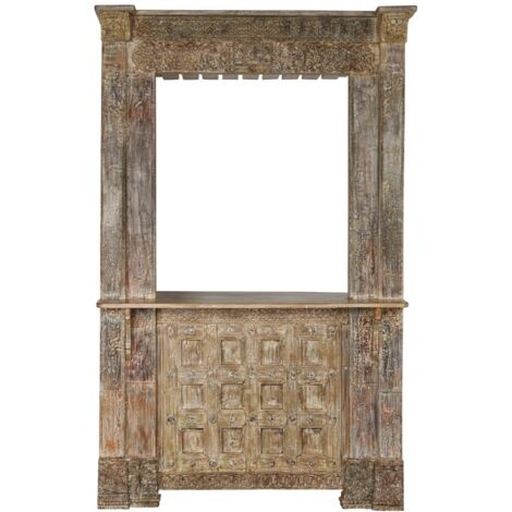 Mueble Bar Teca 158X66X247 Pieza Unica