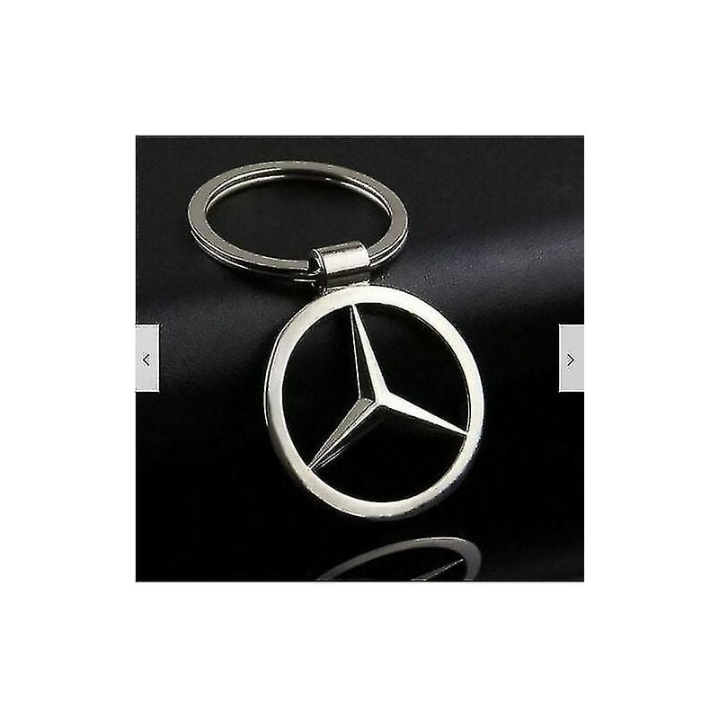 Mercedes Benz Car Chrome 10d Logo Keychain Metal Keyring Keyfob Key Chain