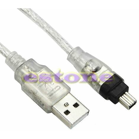 CREA 5ft New Usb To Firewire Ieee 1394 4 Pin Ilink Adapter Cable