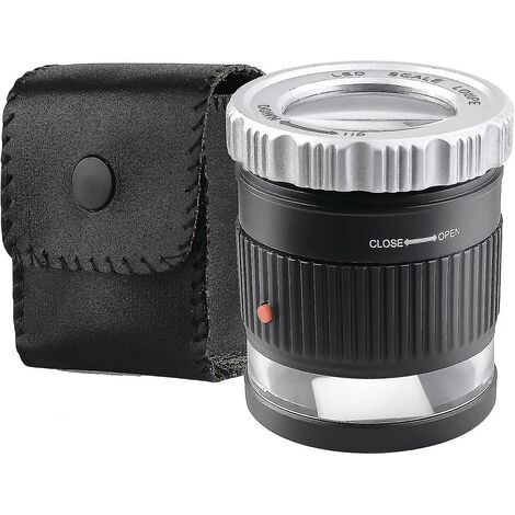 30x Magnifier, Adjustable Focus Magnifier, Foldable Jewelry Magnifier ...