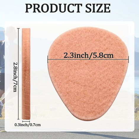 20 Pièces Coussinets de Pied en Feutre Métatarsien Coussinets d ...