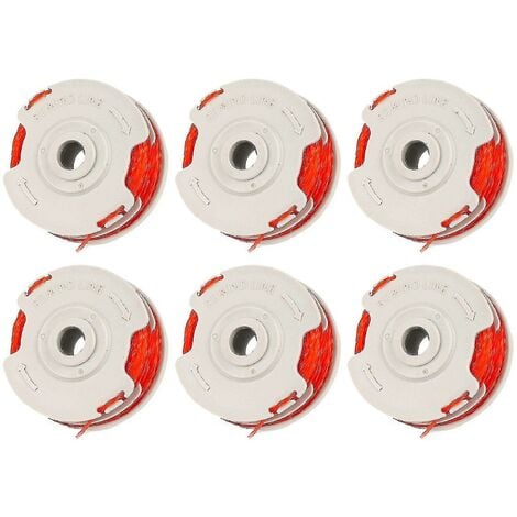 CREA Lot de 6 bobines et lignes de rechange pour coupe-bordures Fly021 pour Flymo