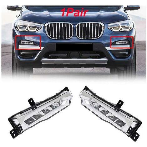 63177412527 Front Left Led Drl Fog Light For X3 X4 G01 G02 2017-2019 ...