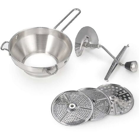 Vegetable Mill Stainless Steel Tomato Press Food Grinder Potato Masher