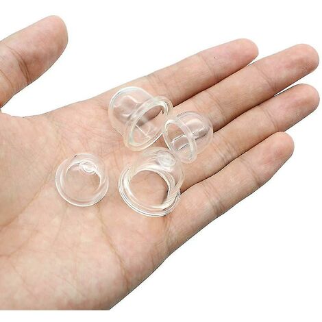 12 Pcs White Primer Bulb Pump 19mm And 22mm Clear Carburetor Oil Cup ...