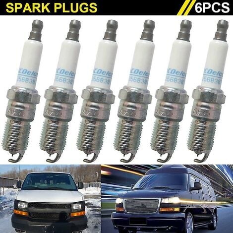 6 Pcs Iridium Spark Plugs For Acdelco 41-101 12568387