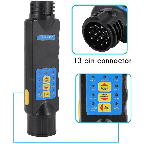 Trailer Tester 13pin Trailer Plug 12v Trailer Lighting Tester For ...