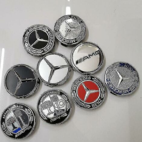 Black Amg Hubcap Car Hubcaps Mercedes- Tyre Labels