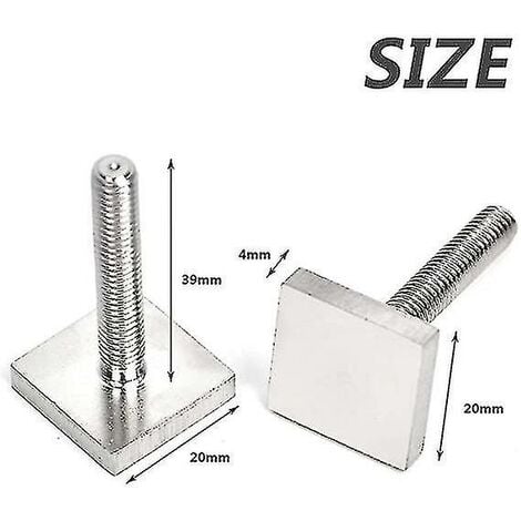 CREA 8pcs T Track Adapter T Track Bolts Roof Box Car T-nut T-slot Bike ...