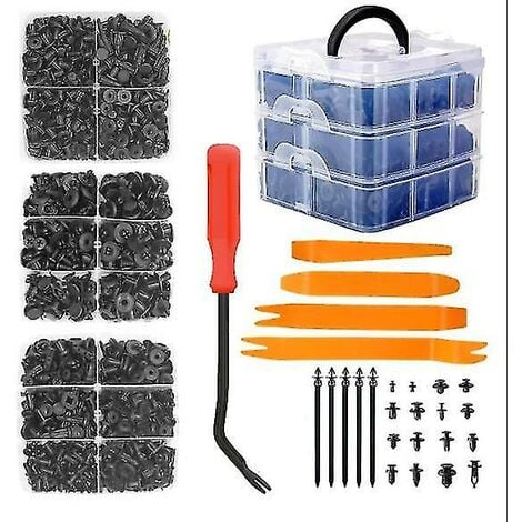 CREA 620 Pcs Plastic Rivet Clips, Plastic Rivet Protector Fastener For ...