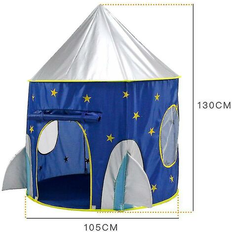 CREA Rocket Ship Play Tent Space Ship Playhouse Portable Folding